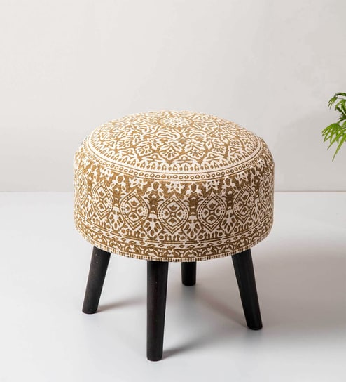 Buy Irvine Fabric Seating Stool in Yellow Colour (Set Of 2) at 58% OFF ...