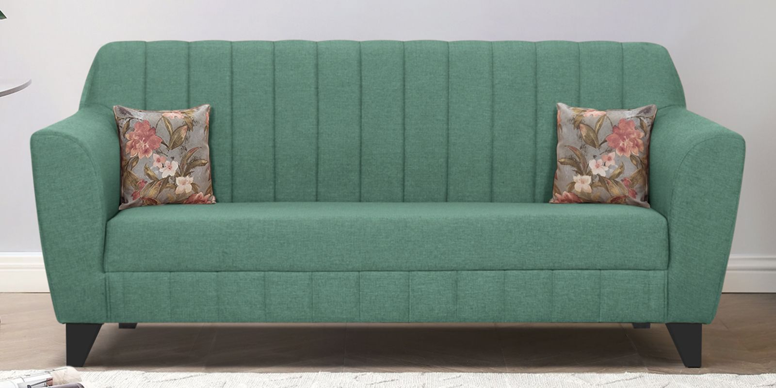 Buy Java Fabric 3 Seater Sofa In Imperial Green Colour at 53% OFF by ...