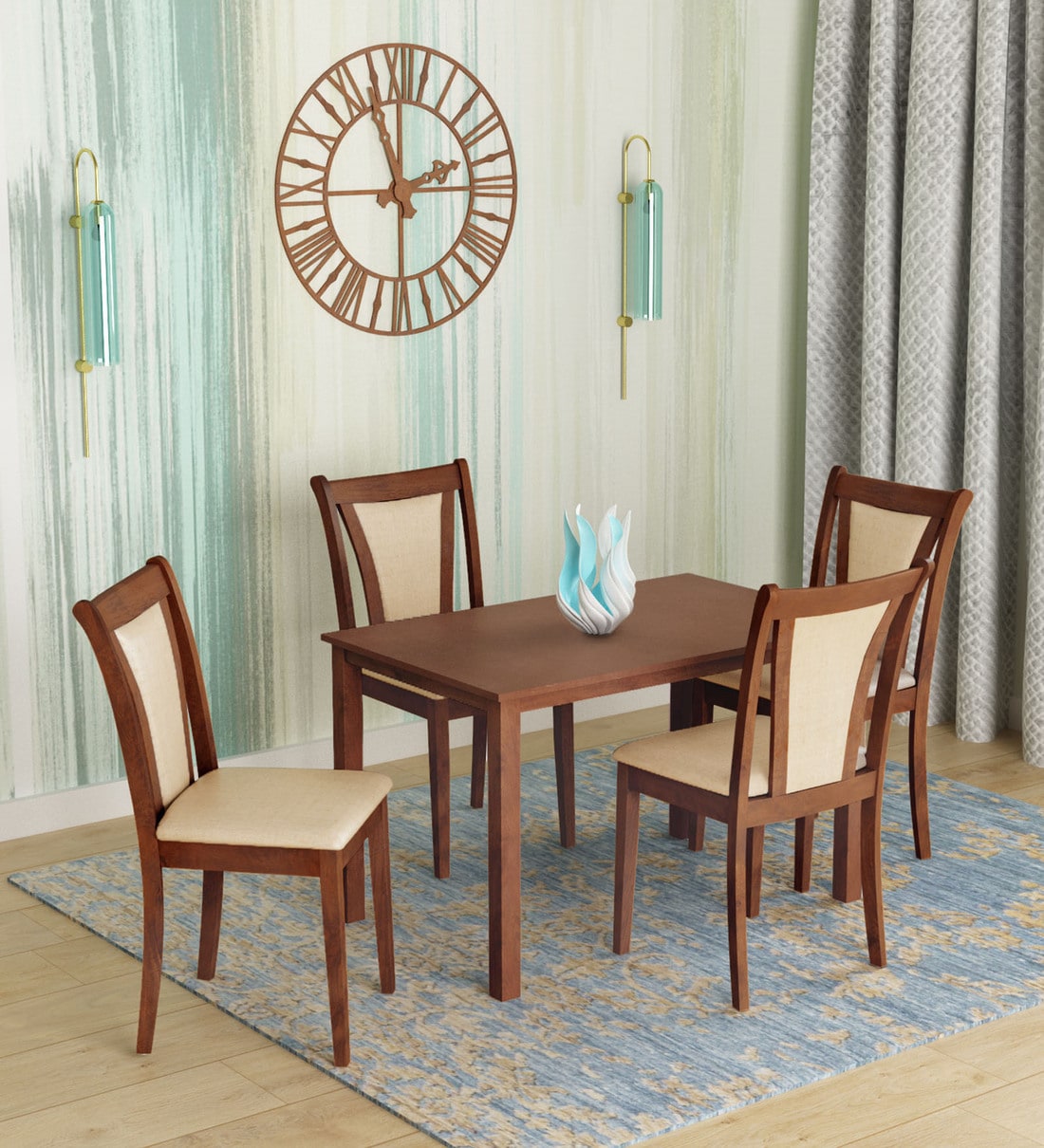 Buy Jewel 4 Seater Dining Set in Walnut Finish at 43% OFF by @home ...