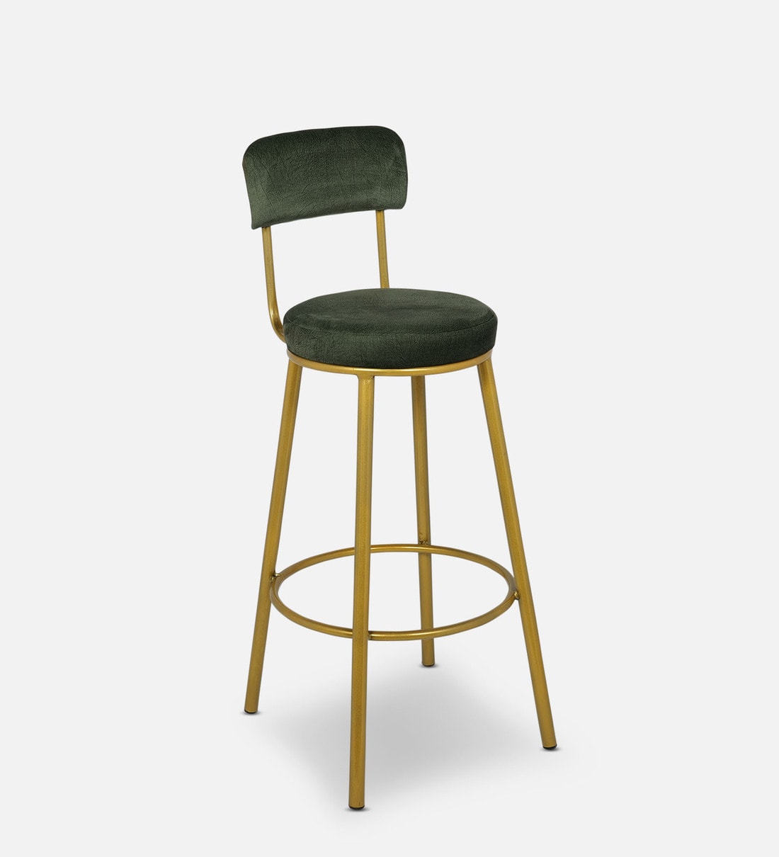 Buy Joane Full Back Barstool in Velvet Green Colour by Creative Seating ...
