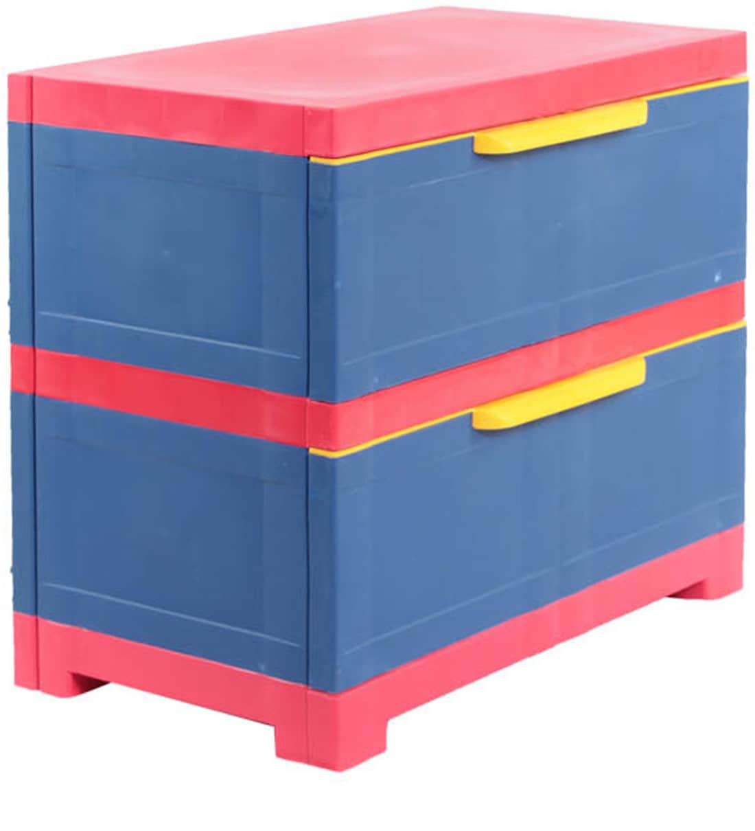 Buy Kids Freedom Chester-12 With 2 Drawers in Pepsi Blue & Bright Red ...