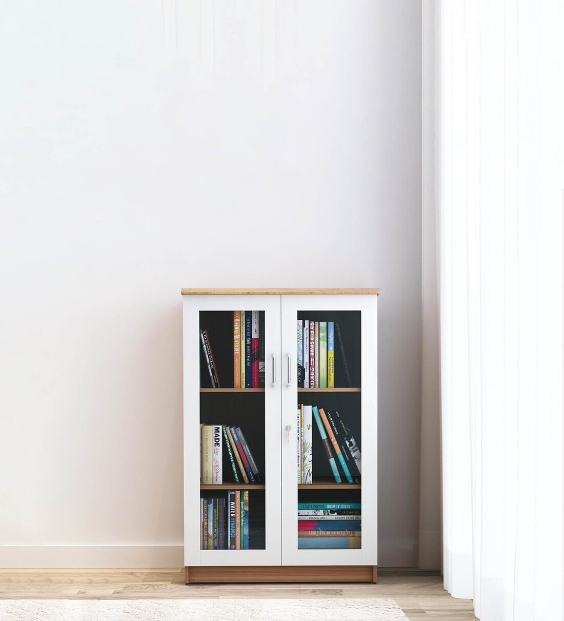 Buy Kitab Book Case in Leon Teak Finish Online - Book Cases - Book ...