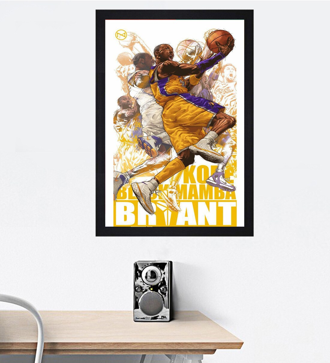 Buy Kobe-Bryant Wooden Framed Art Print By Chaque Decor at 87% OFF by ...