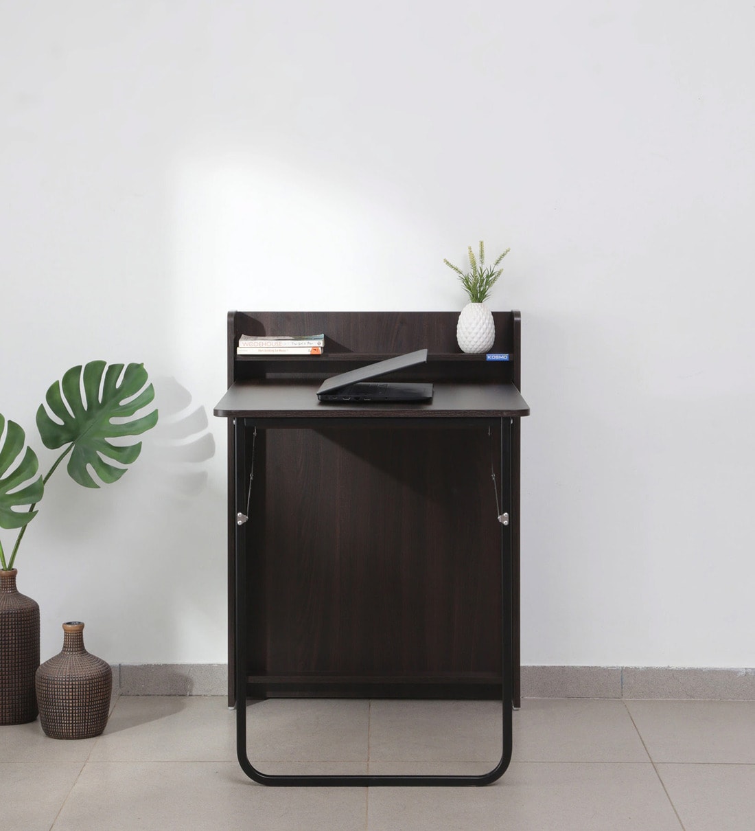 Buy Kosmo MST Foldable Study Table in Fumed Oak Finish at 30% OFF by ...