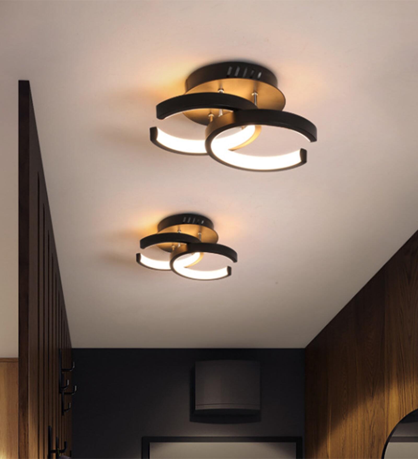 Buy Kosher Black Metal LED Ceiling Lights by Smartway Lighting at 29% ...