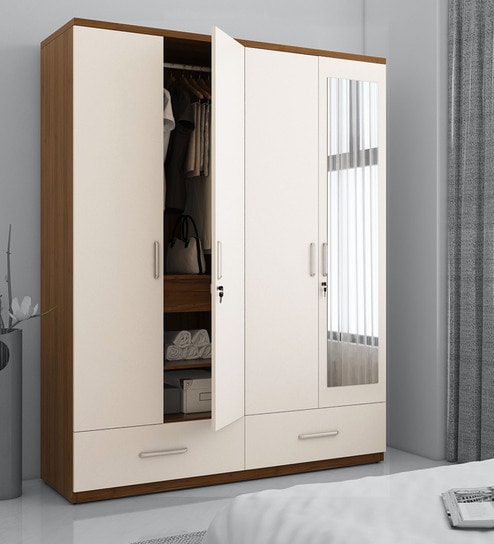 Buy 4 Door Wardrobe for Bedroom Online at Best Price in India