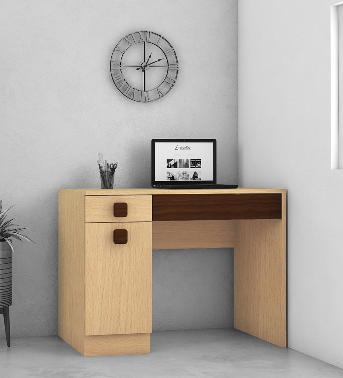 Buy Kristina Kids Study Table in Coffee Walnut Colour Online - Kids ...