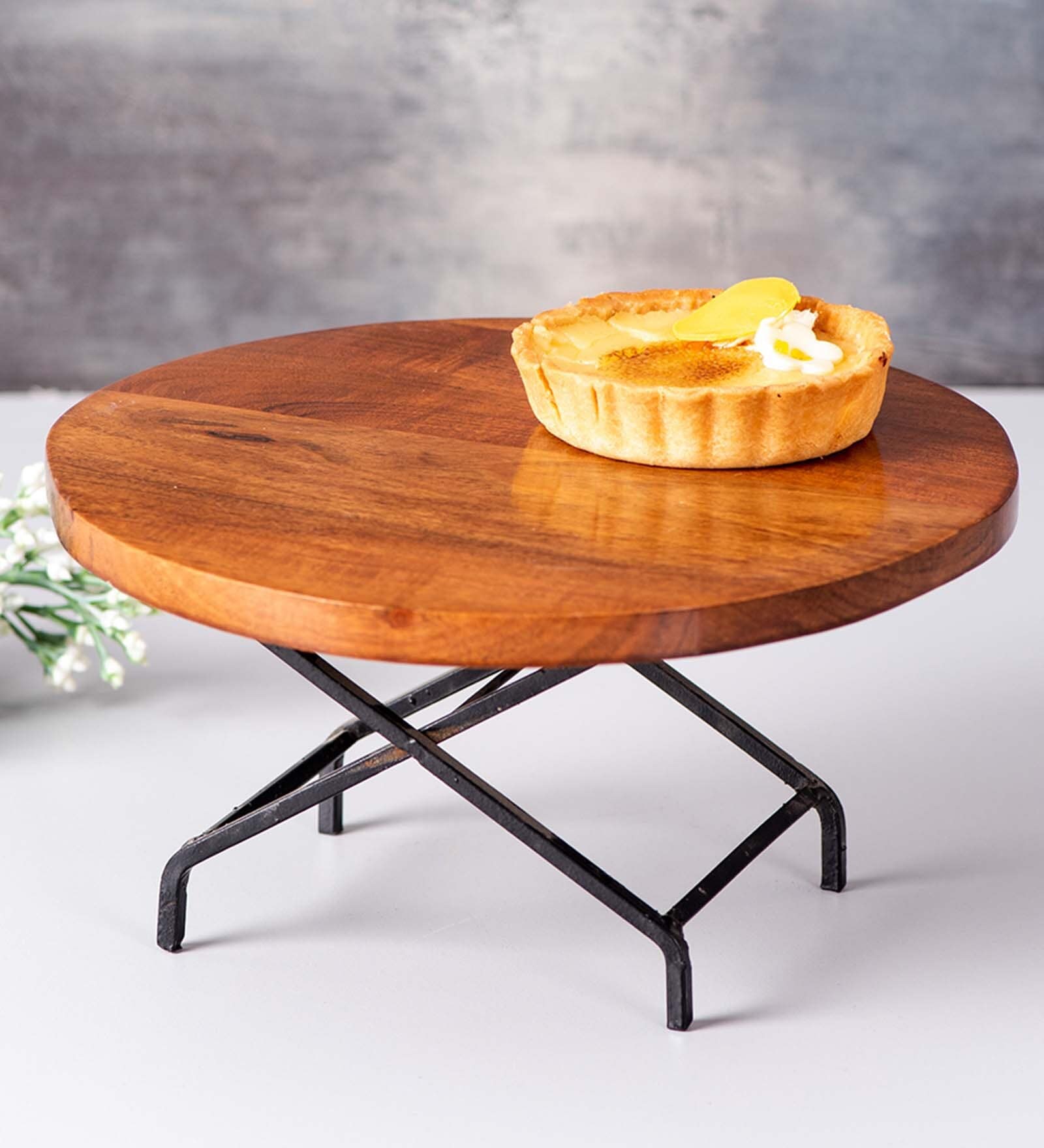 Buy Kripe Acacia Wood Cake Stand by Nestroots Online - Cake Stands ...