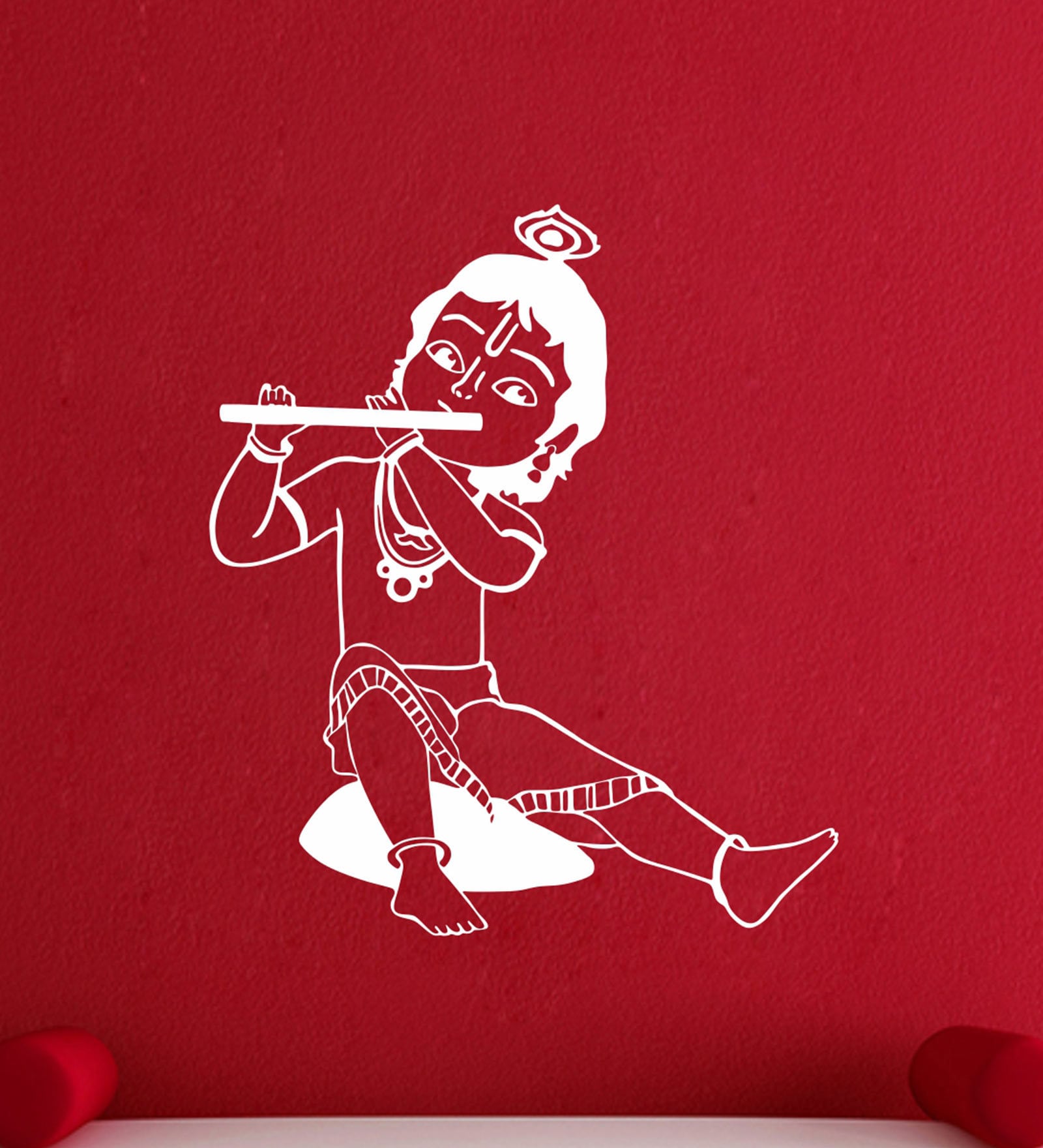 Buy Krishna With Flute Wall Sticker & Decal by StickerYard Online ...
