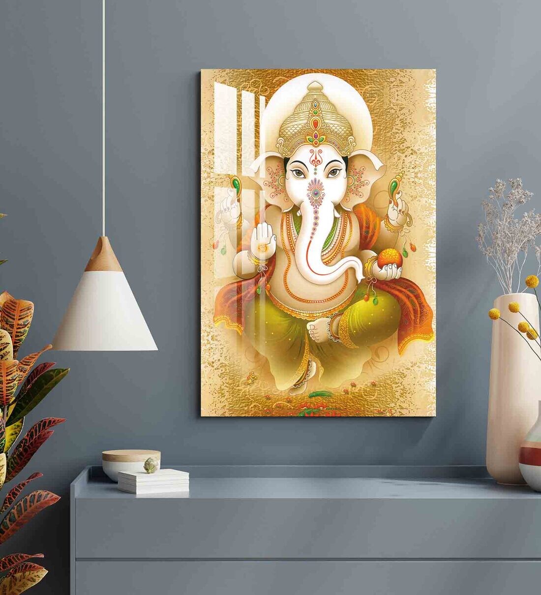 Buy Lord Vinayak Acrylic Spiritual Art Prints by The Next Decor Online - Spiritual Art Prints ...