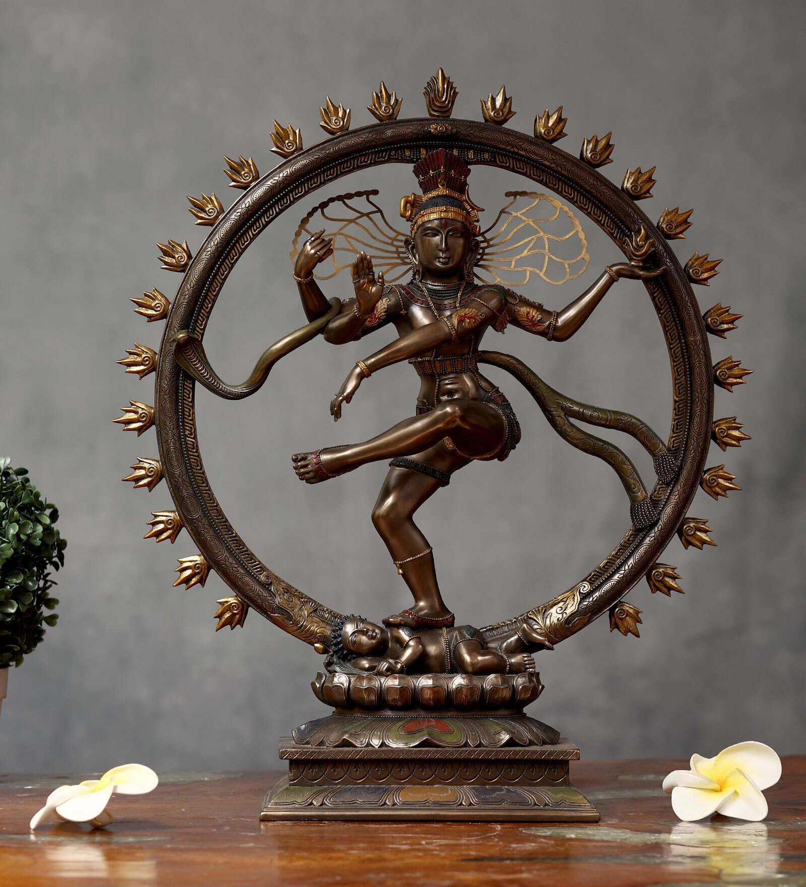 Buy Lord Shiva Bronze Brown Religious Idol Online - Shiva - Religious ...