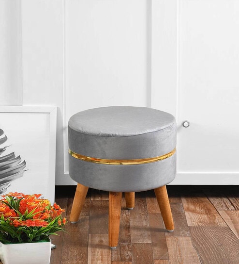 Grey Seating Stool: Buy Grey Seating Stool Online @Upto 70% OFF | Pepperfry
