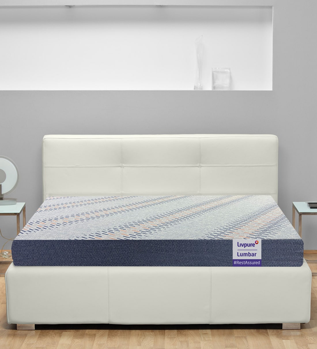 Buy Lumbar 4 inch HR Foam Queen Size Mattress Online - Queen Size Foam ...