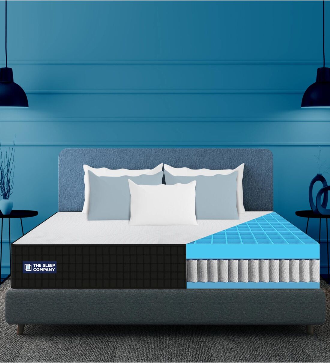 Buy Luxe Hybrid SmartGrid Orthopedic 10 inch HR Foam Single Mattress ...