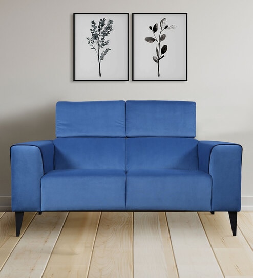 Buy Lucy Velvet 2 Seater Sofa in Blue Colour Online - Modern 2 Seater Sofas - 2 Seater Sofas ...