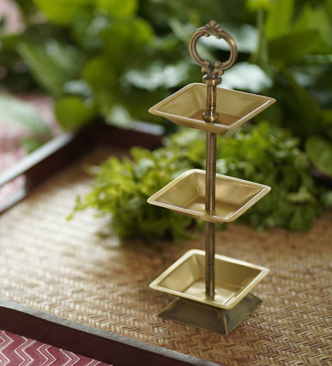 Buy Madurai Chowk Mukhwas 150ml Brass Condinment Set with Spoon by ...