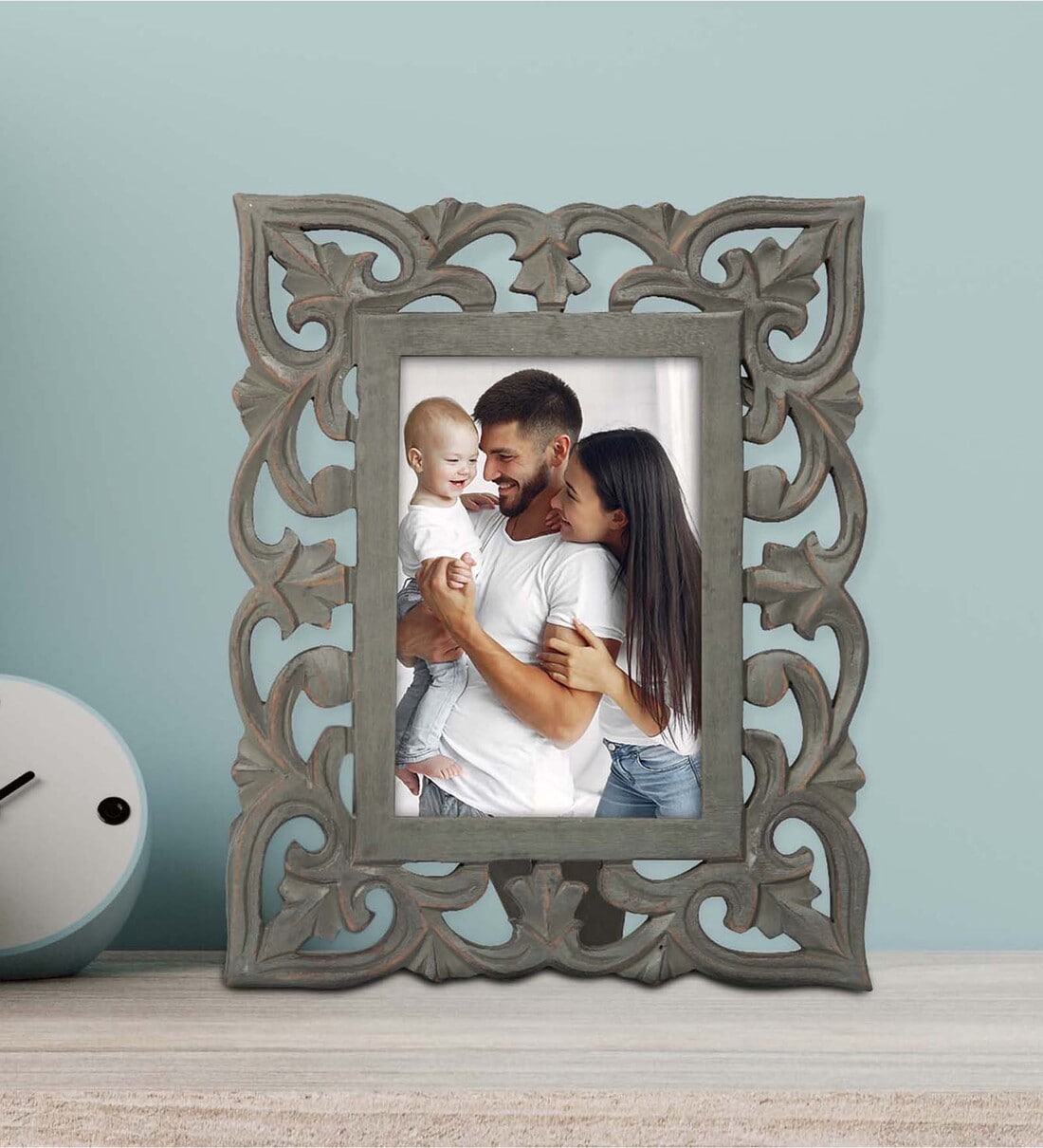 Buy Mango Wood In Mud Grey Photo Frame at 31% OFF by House of Sajja ...
