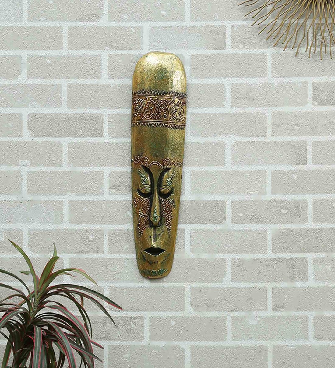 Buy Mango Wood Wall Mask By Nandani Wood Online - Wall Masks - Wall ...