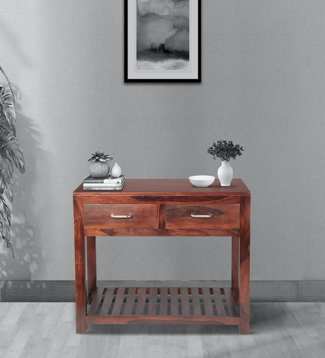 Buy Marc Console Table in Walnut Finish Online - Modern Console Tables ...