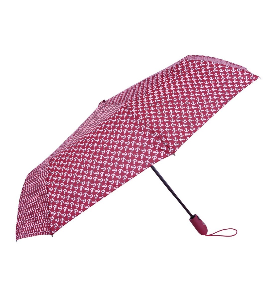 Buy Maroon Printed 3 Fold Nylon Umbrella by Fabseason at 50% OFF by ...