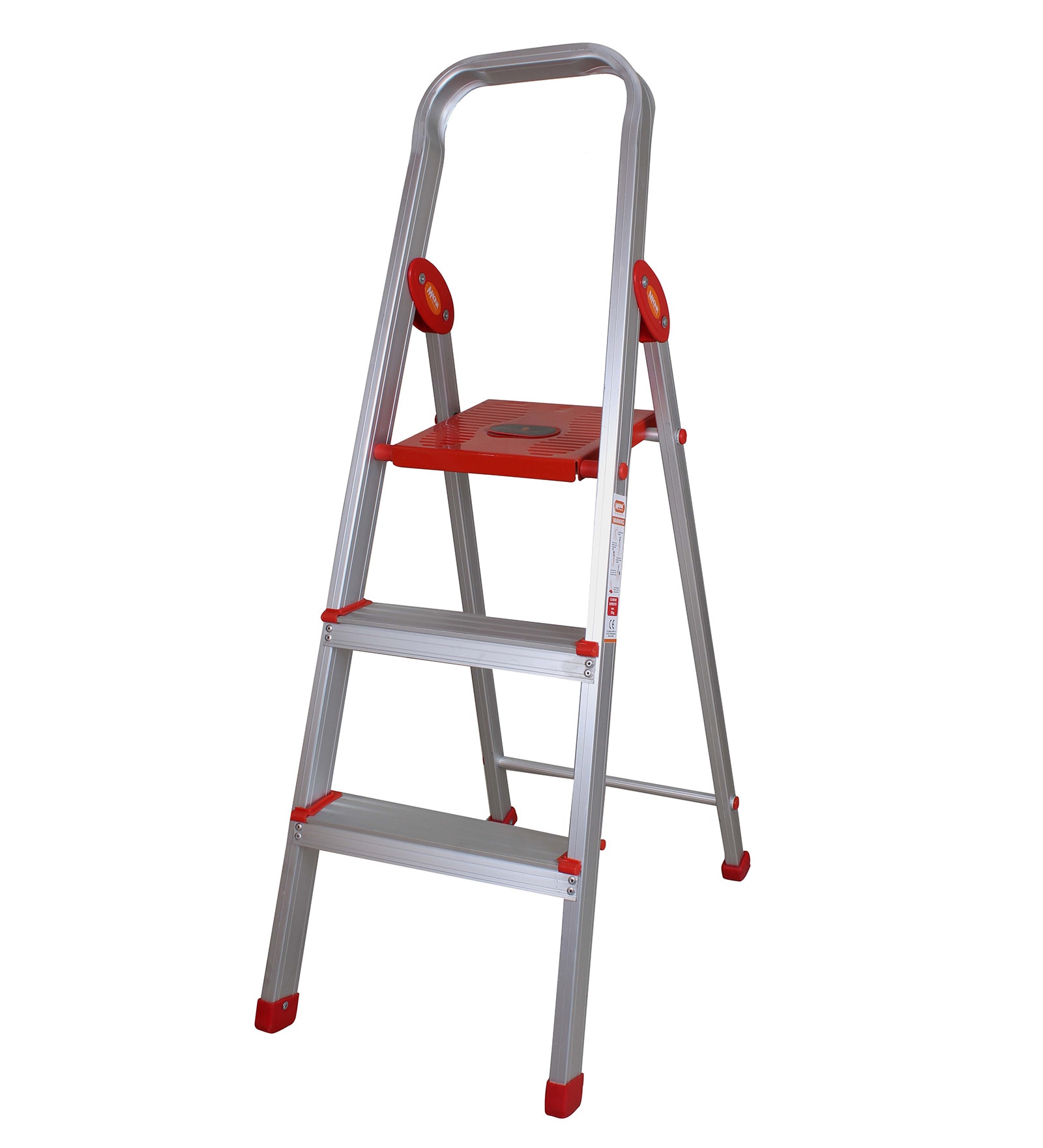 Buy 3 Steps 3.9 Ft Aluminium Step Ladder By Magna Online - Step Ladders ...