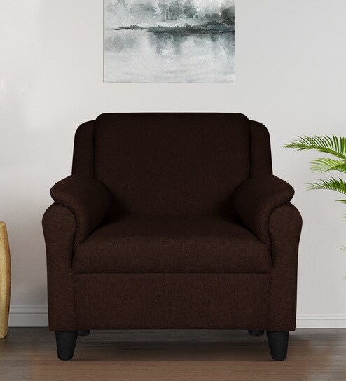 Buy Madison Fabric 1 Seater Sofa In Cool Cobalt Colour at 30% OFF by ...