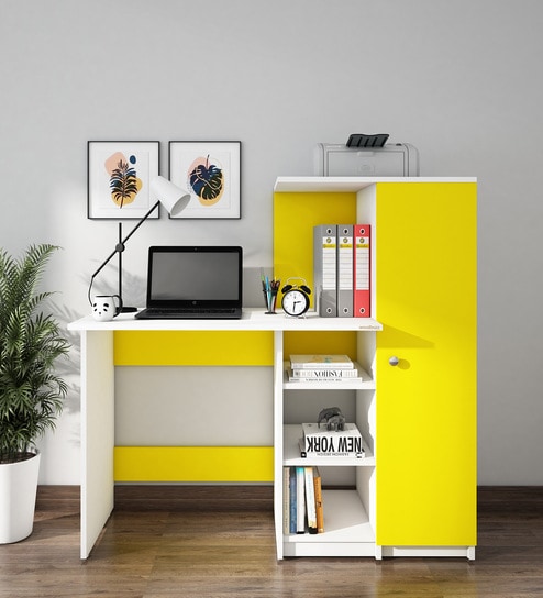 Buy Marvel Computer Table In Frosty Wenge & Frosty White Colour at 44% ...