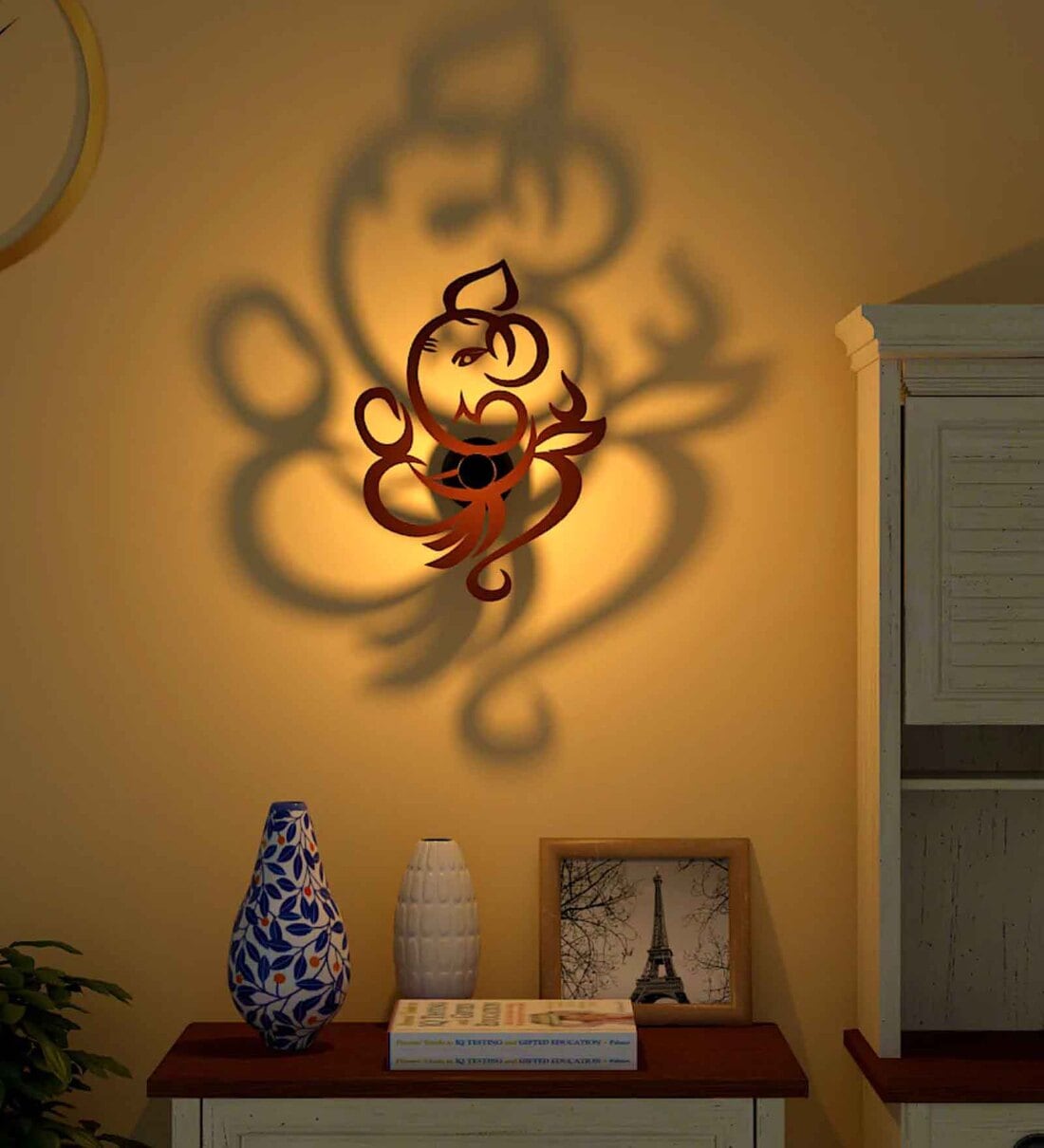 Buy MDF Lord Ganesa Creative Shadow lamp By Wallmantra at 54% OFF by ...