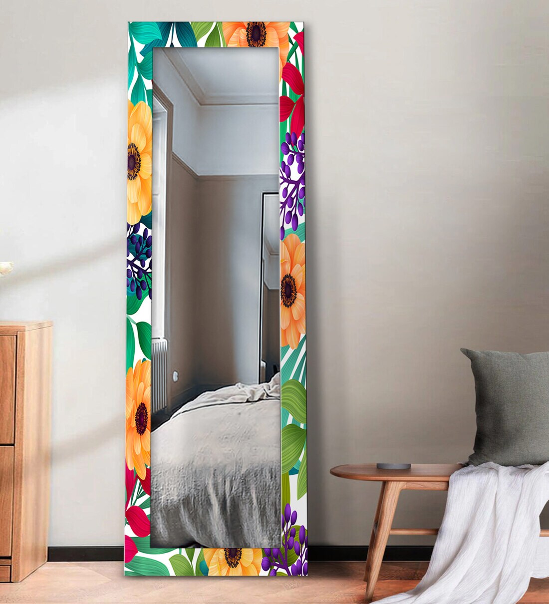 Buy Mdf Summer Tropical 6 Ft Floor Mirror at 36% OFF by 999Store ...