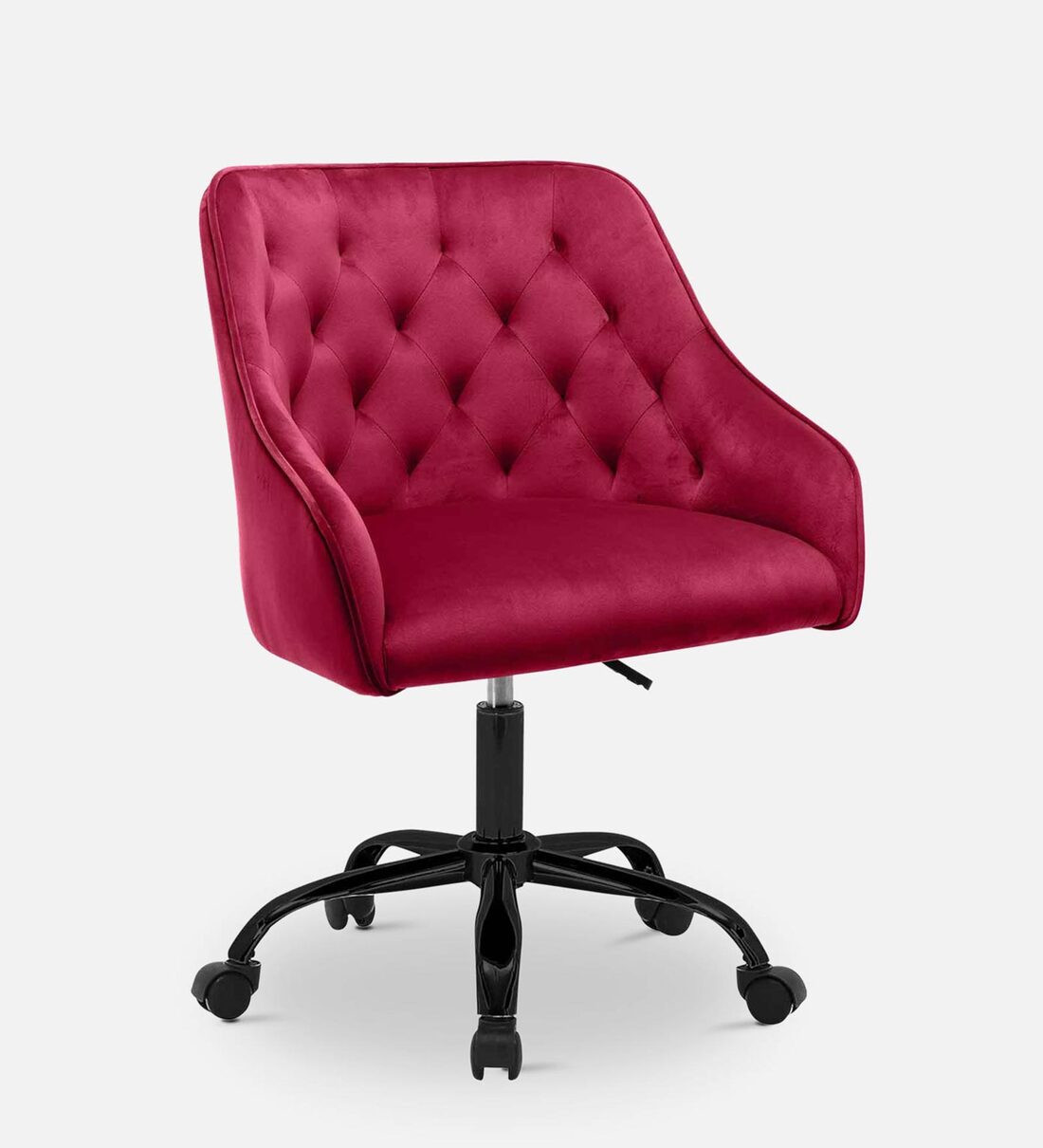 Buy Melissa Velvet Guest Chair in Maroon Workspace Colour at 50% OFF by ...