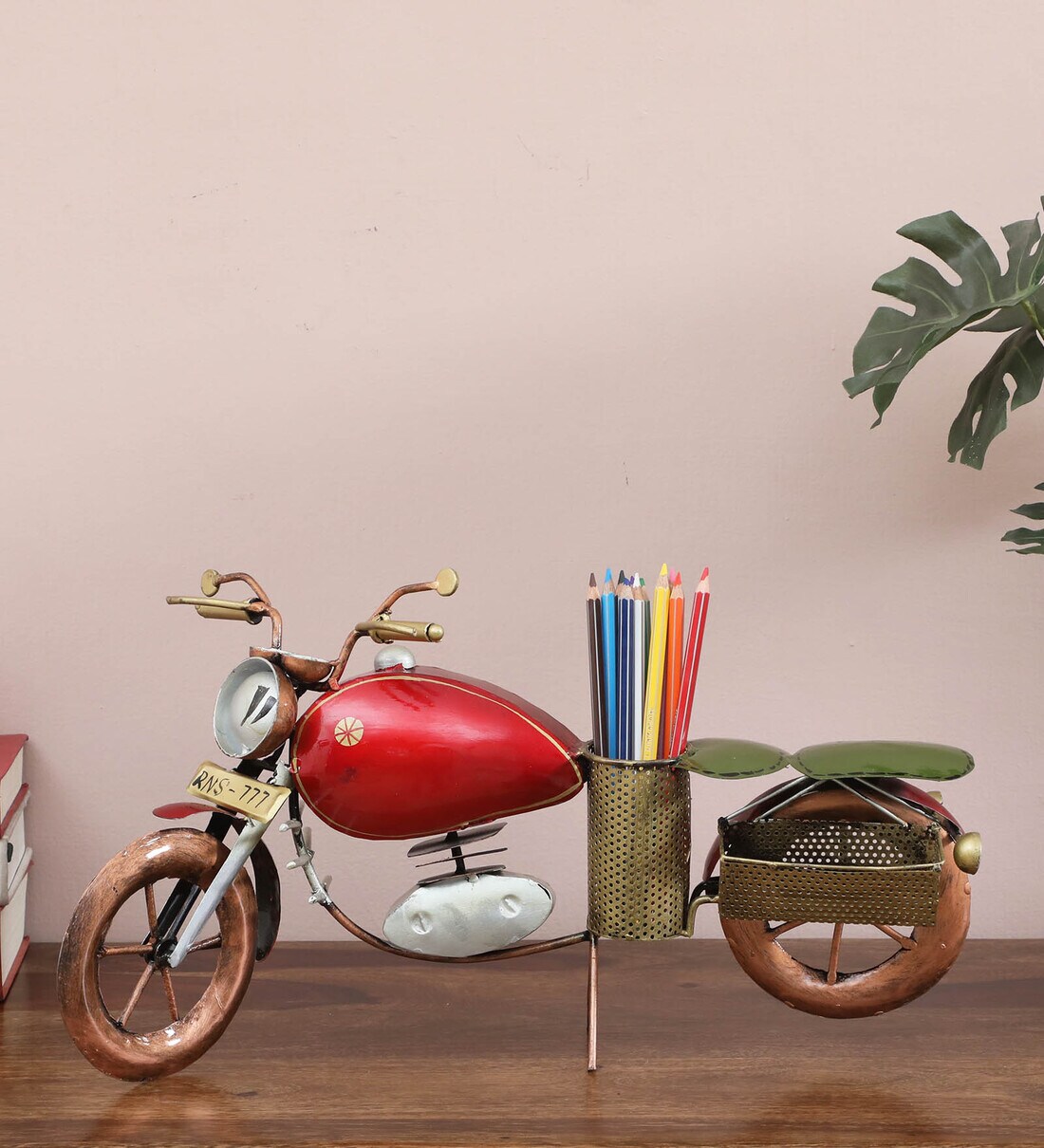 Buy Metal Multicolour Bike Pen & Card Stand at 32% OFF by Padmavati Art ...