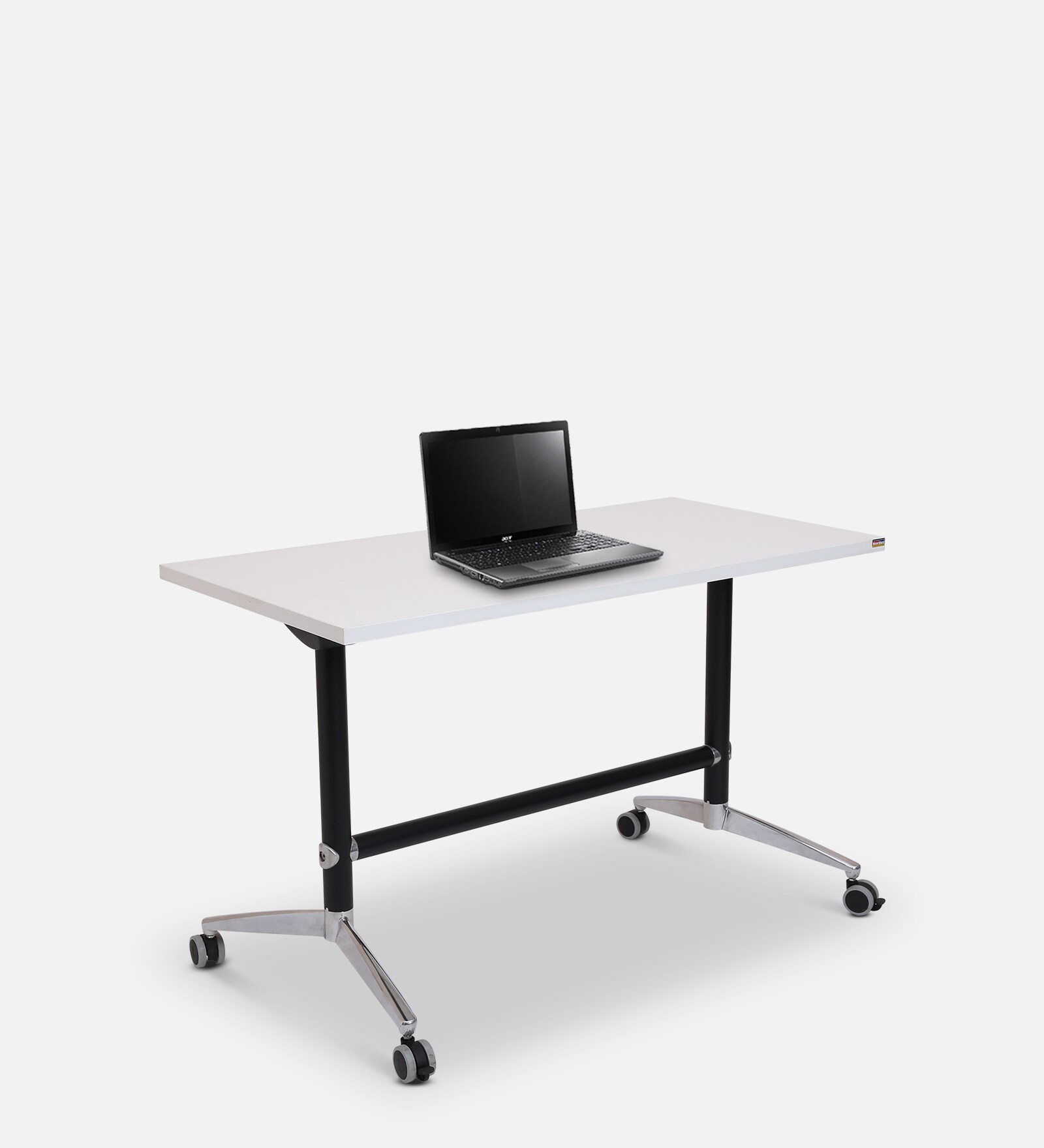 Buy Meeto Folding Office Table in White Finish Online - Work Stations ...