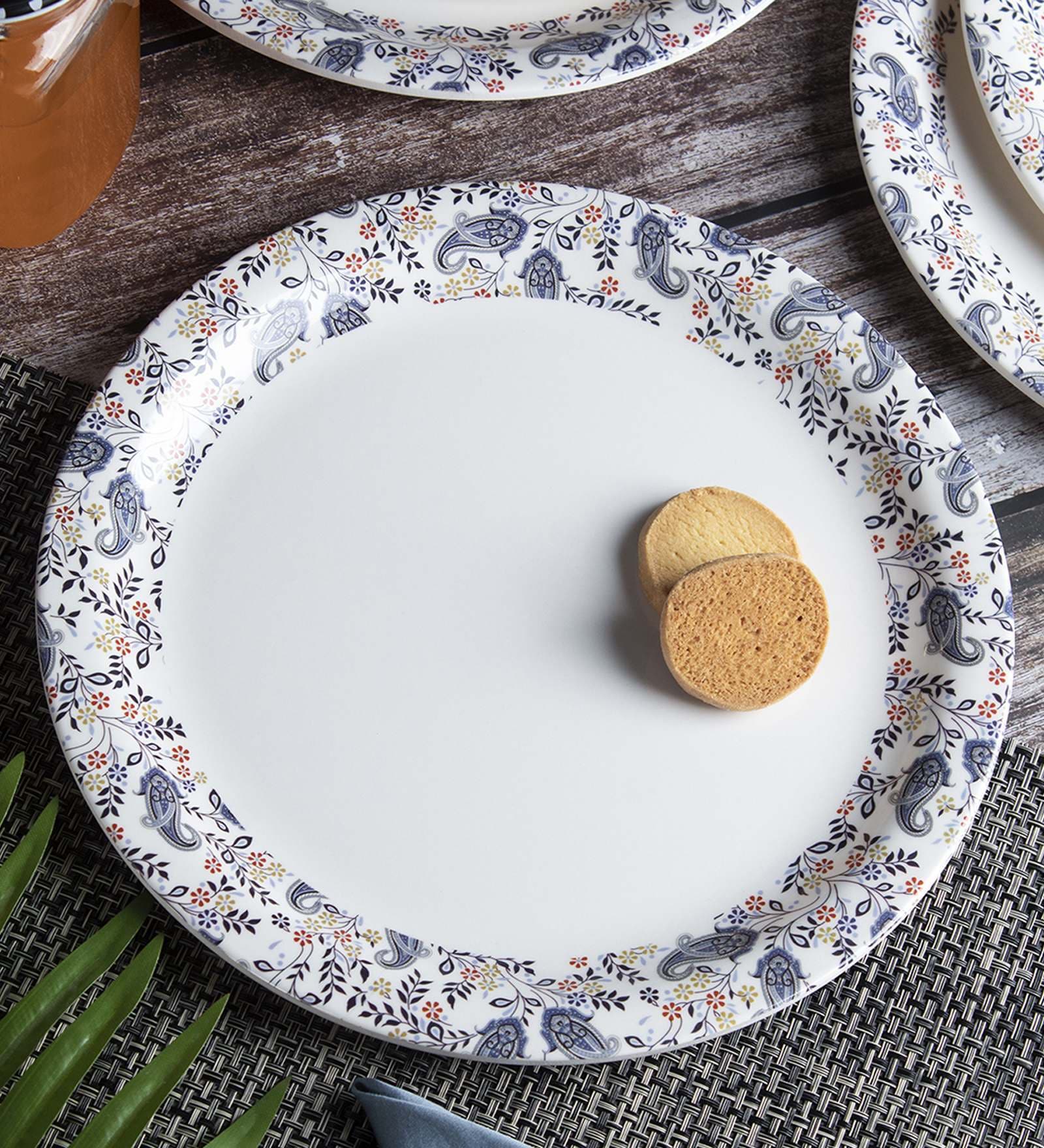 Buy Melamine White Full Plate Set Of 6 By Market 99 at 59% OFF by ...