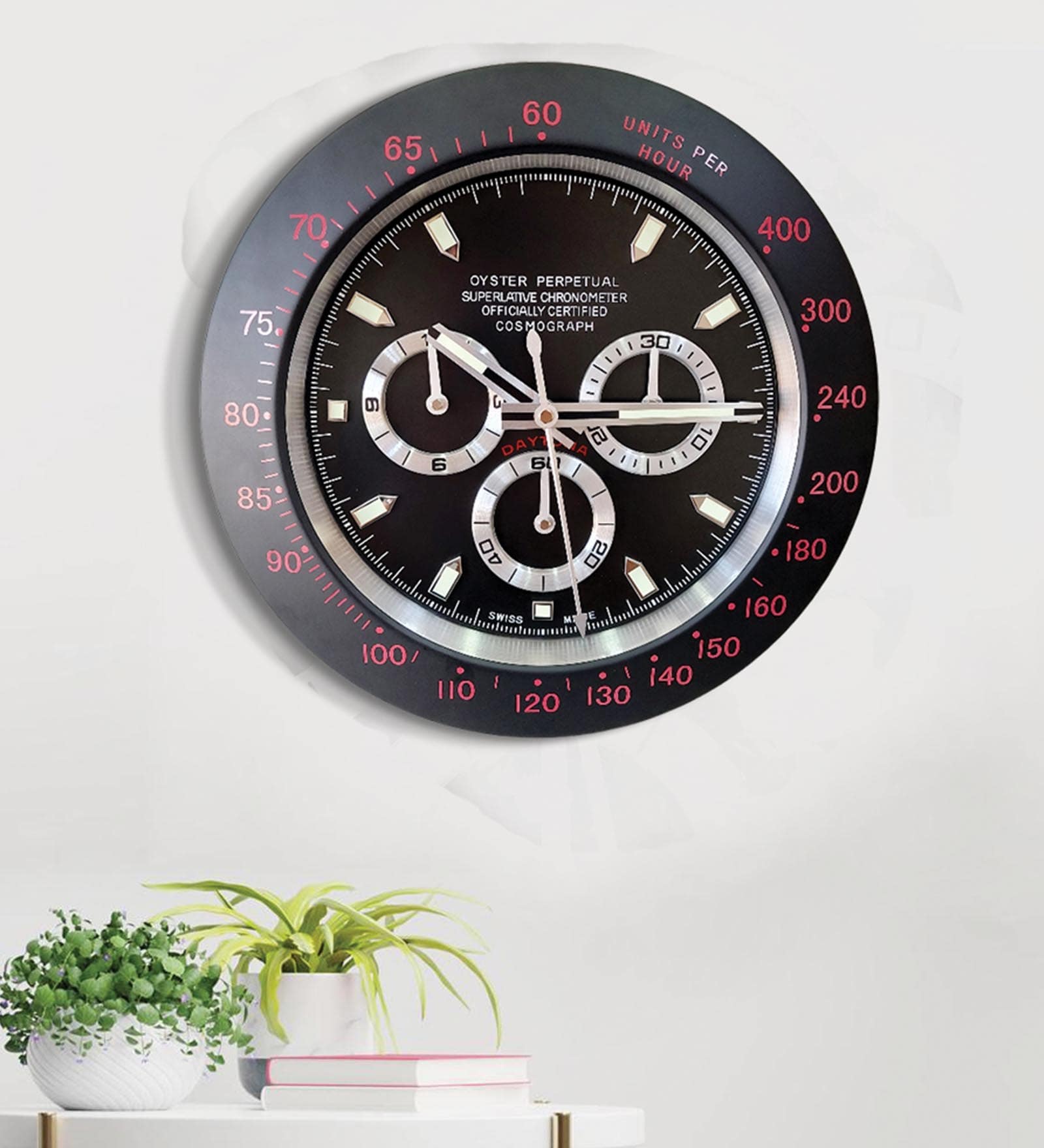 Buy Silver Metal Chronograph Modern Wall Clock at 10% OFF by ...