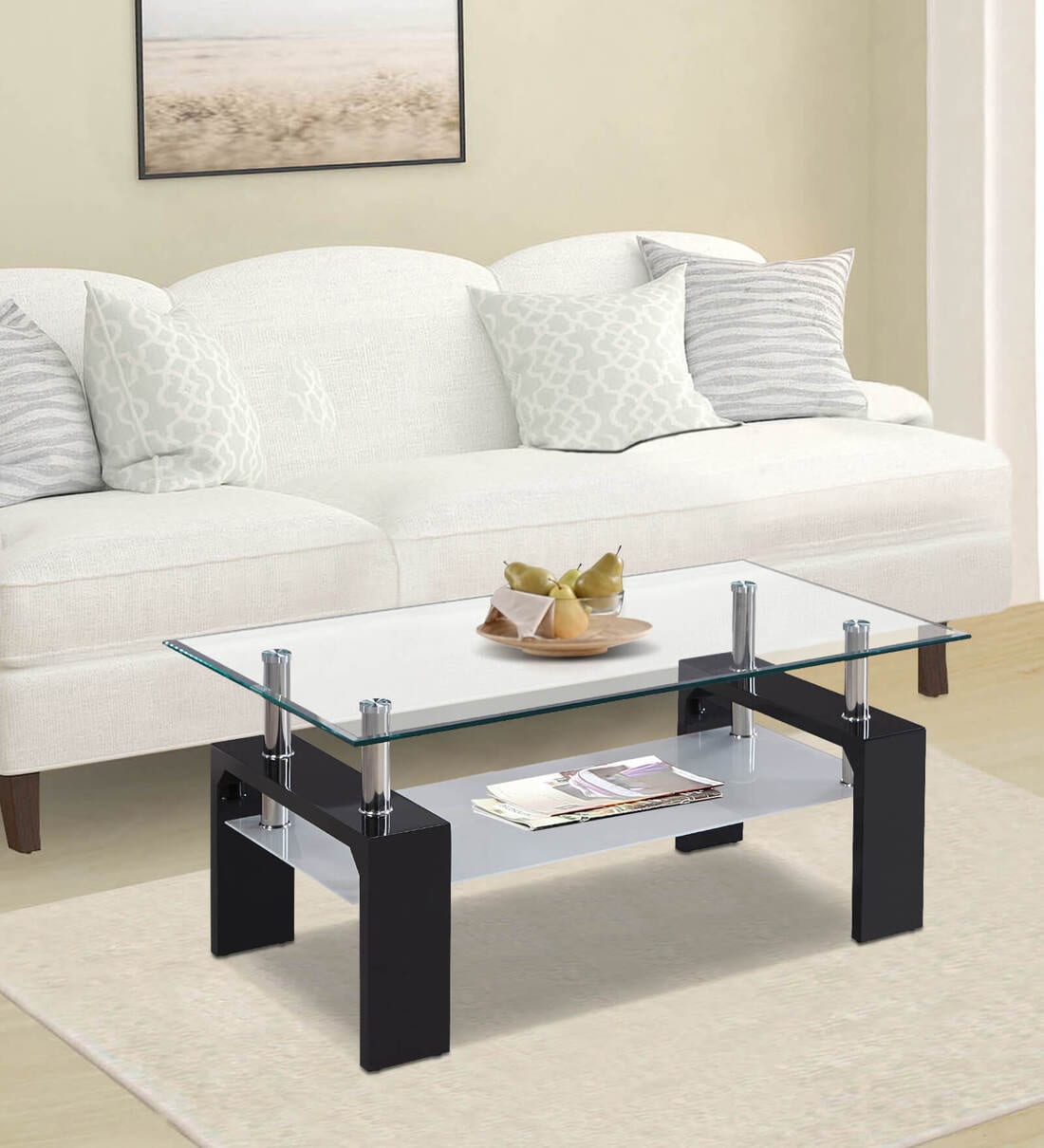 Buy Milan Coffee Table In Black Colour Online - Contemporary Coffee ...