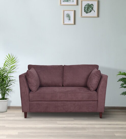 Buy Miranda Fabric 2 Seater Sofa In Ash Grey Colour Online - Lawson 2 ...