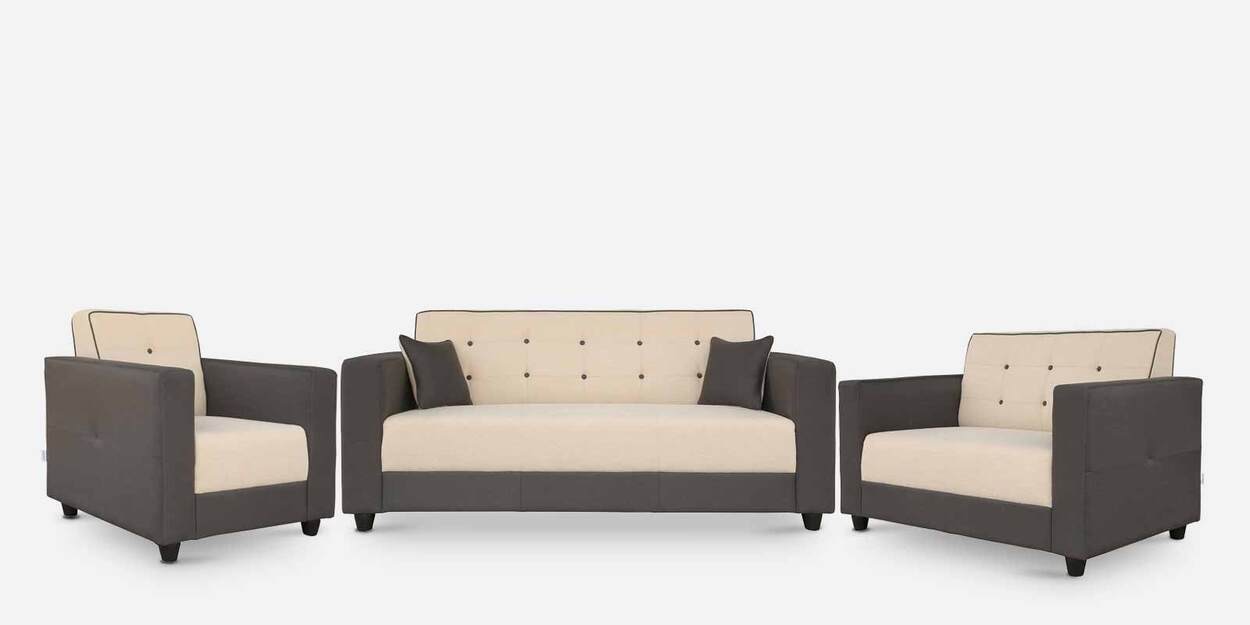 Buy Mountain Laurel Sofa Set(3+2+1) In Ivory Colour Online ...
