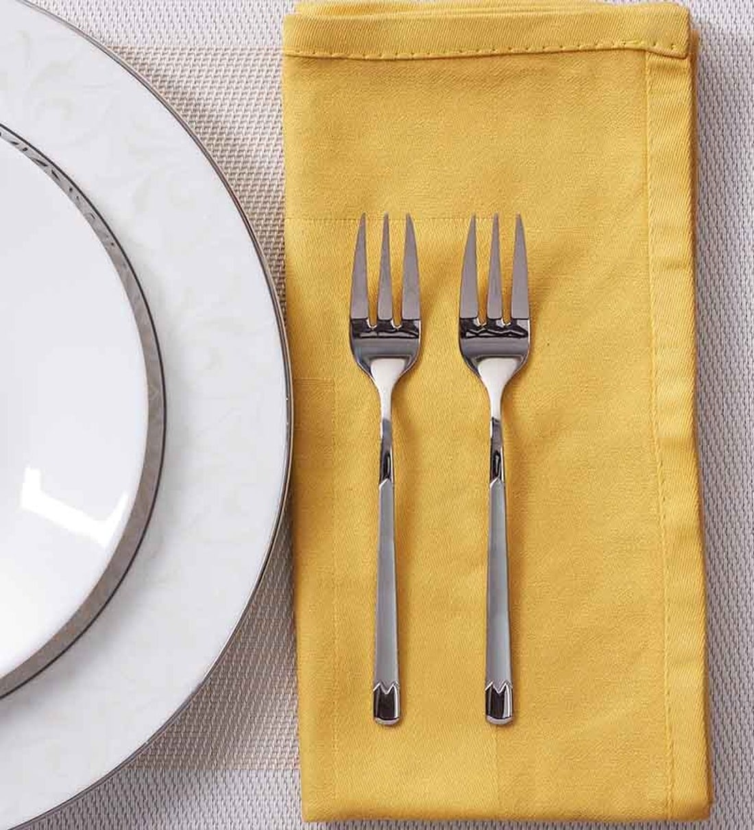 Buy Stainless Steel Lisbo Cake Forks Set of 6 by Mullich Online - Forks ...