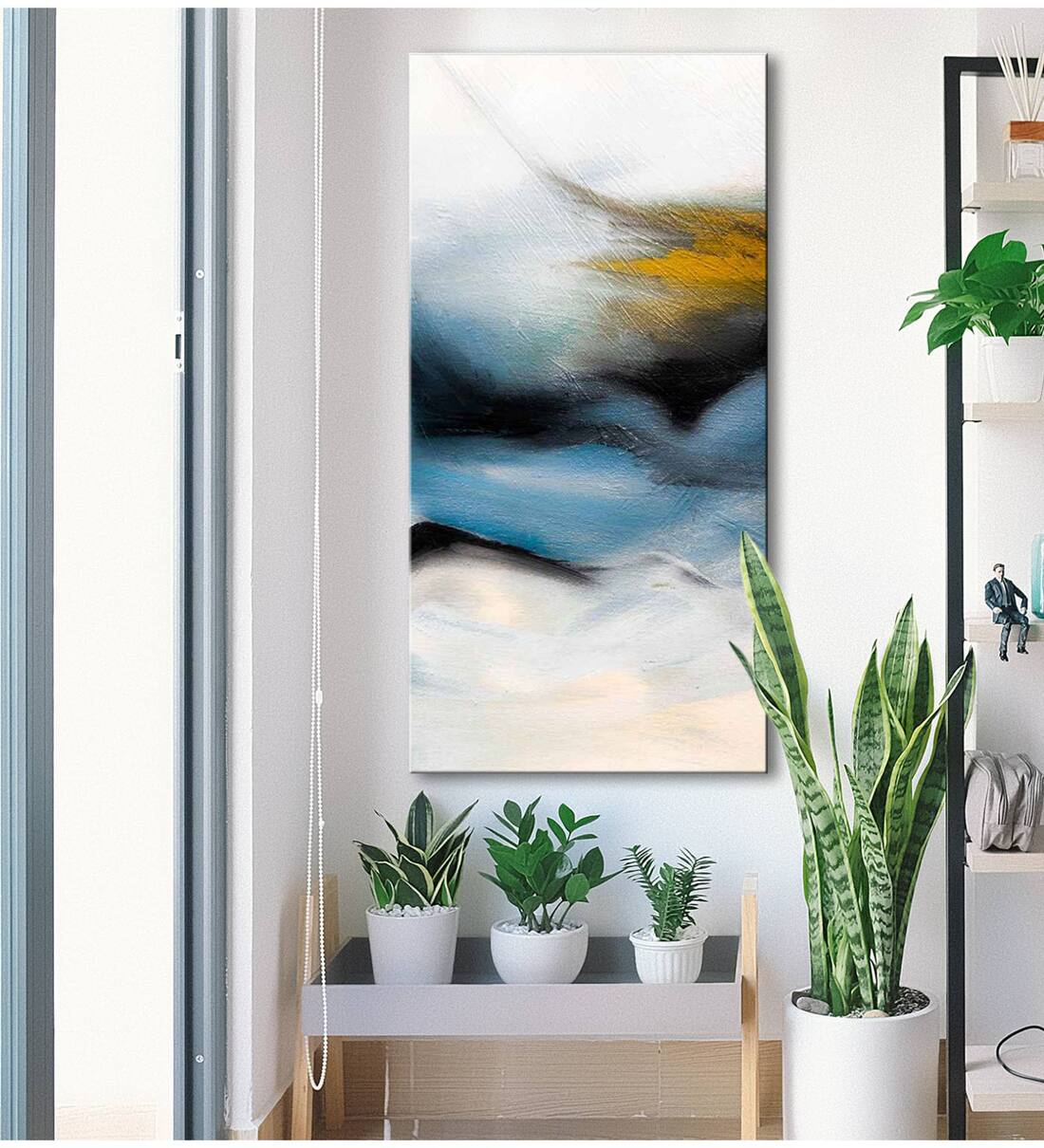 Buy Multi Color Abstract Art Canvas Painting Abstract Paintings at 100% ...