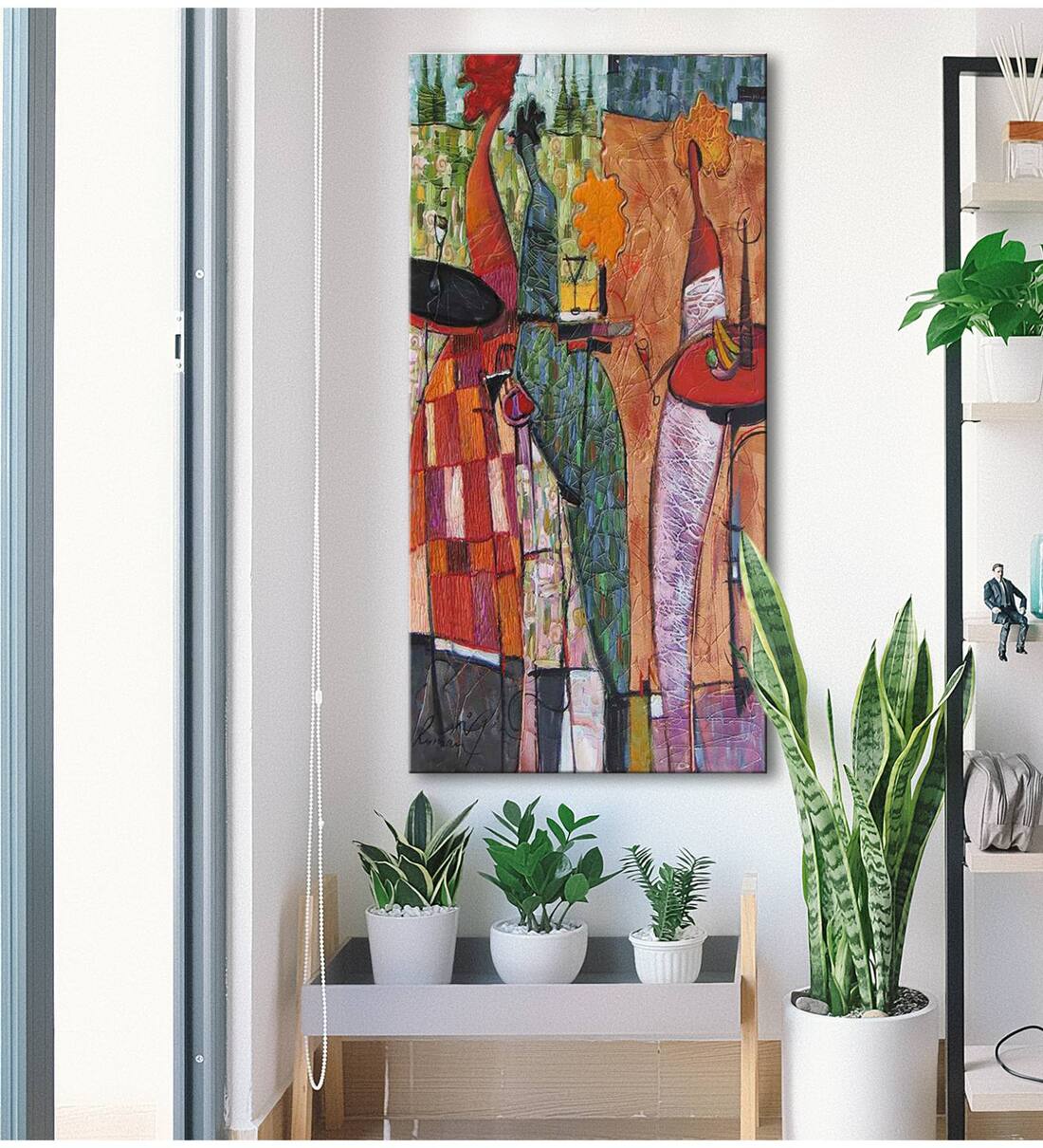 Buy Multi Color Abstract Modern Art Canvas PaintingAbstract Paintings ...