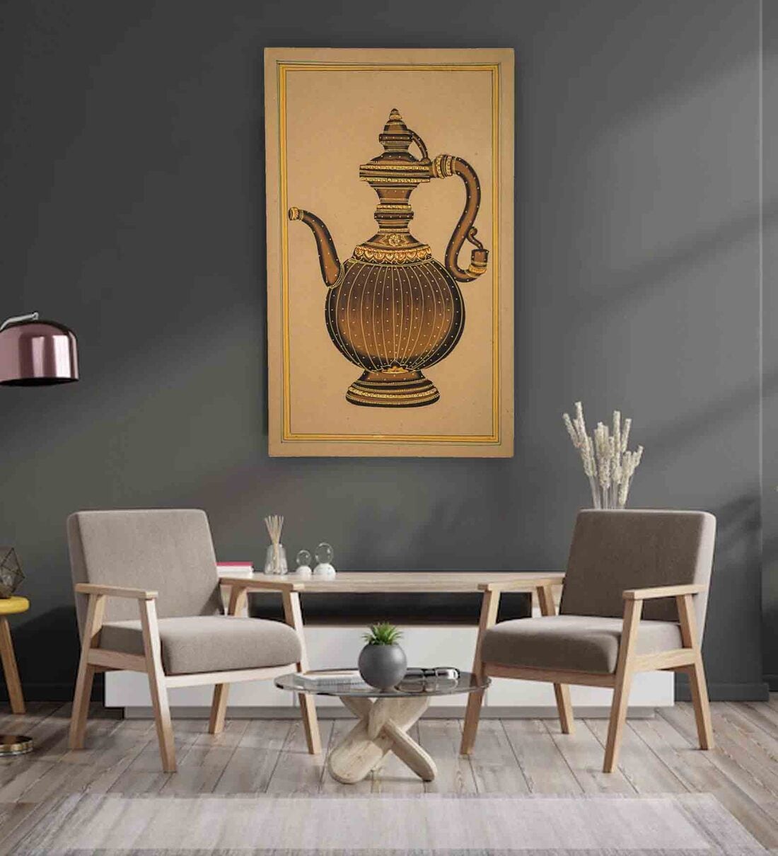 Buy Multicolour 24K Gold Ackton Plated Jaadi Framed Tanjore Painting ...