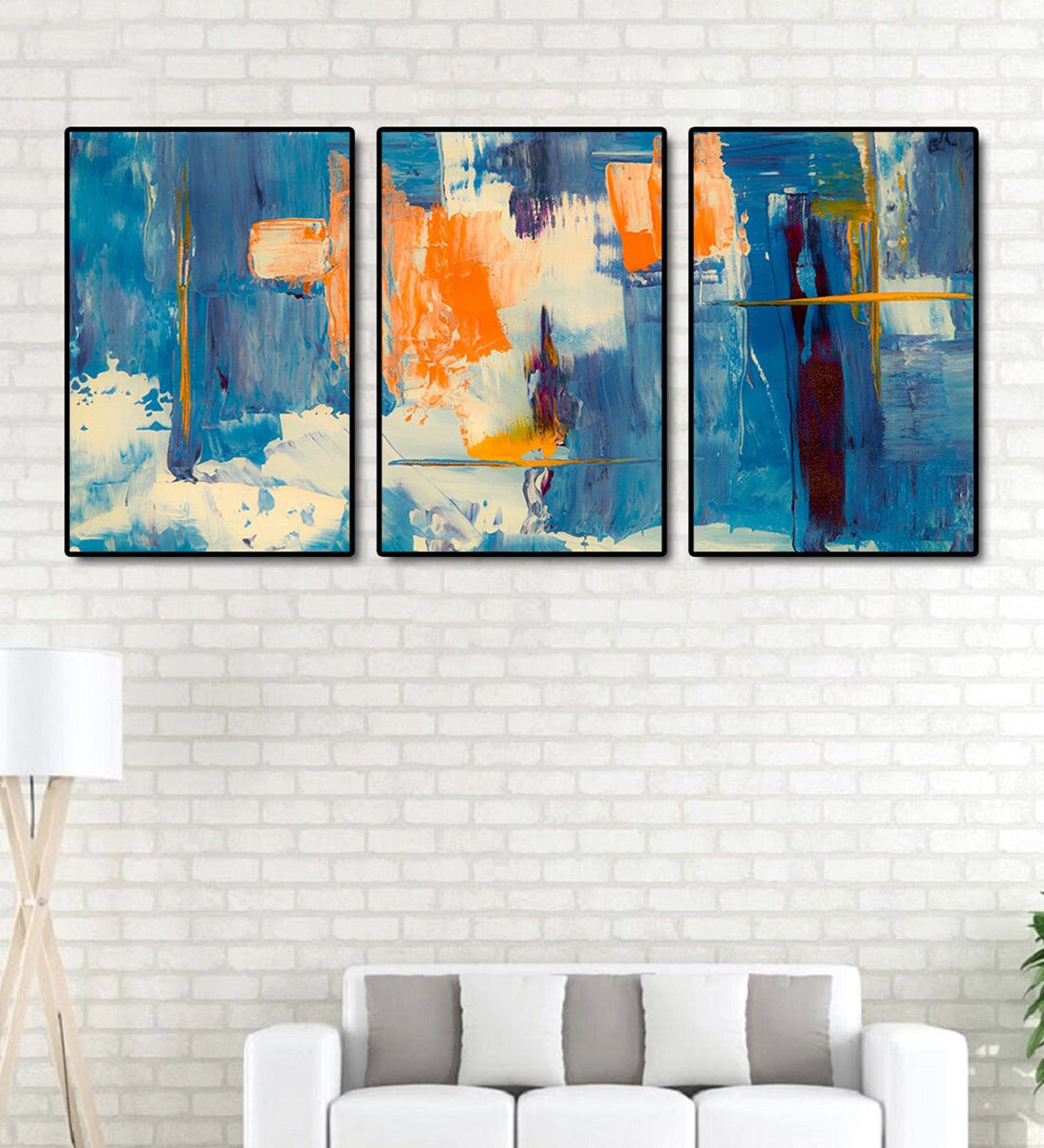 Buy Museum Multicolour Wood Framed Abstract Art Panel Online - Abstract ...