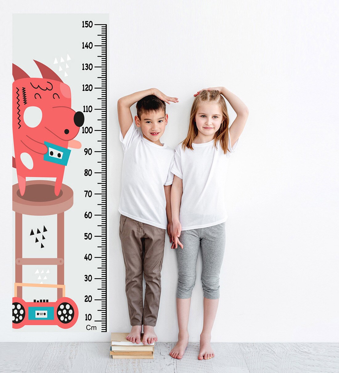 Buy Multicolour Vinyl Cute Disco Dogs Height Chart at 31% OFF by Wens ...