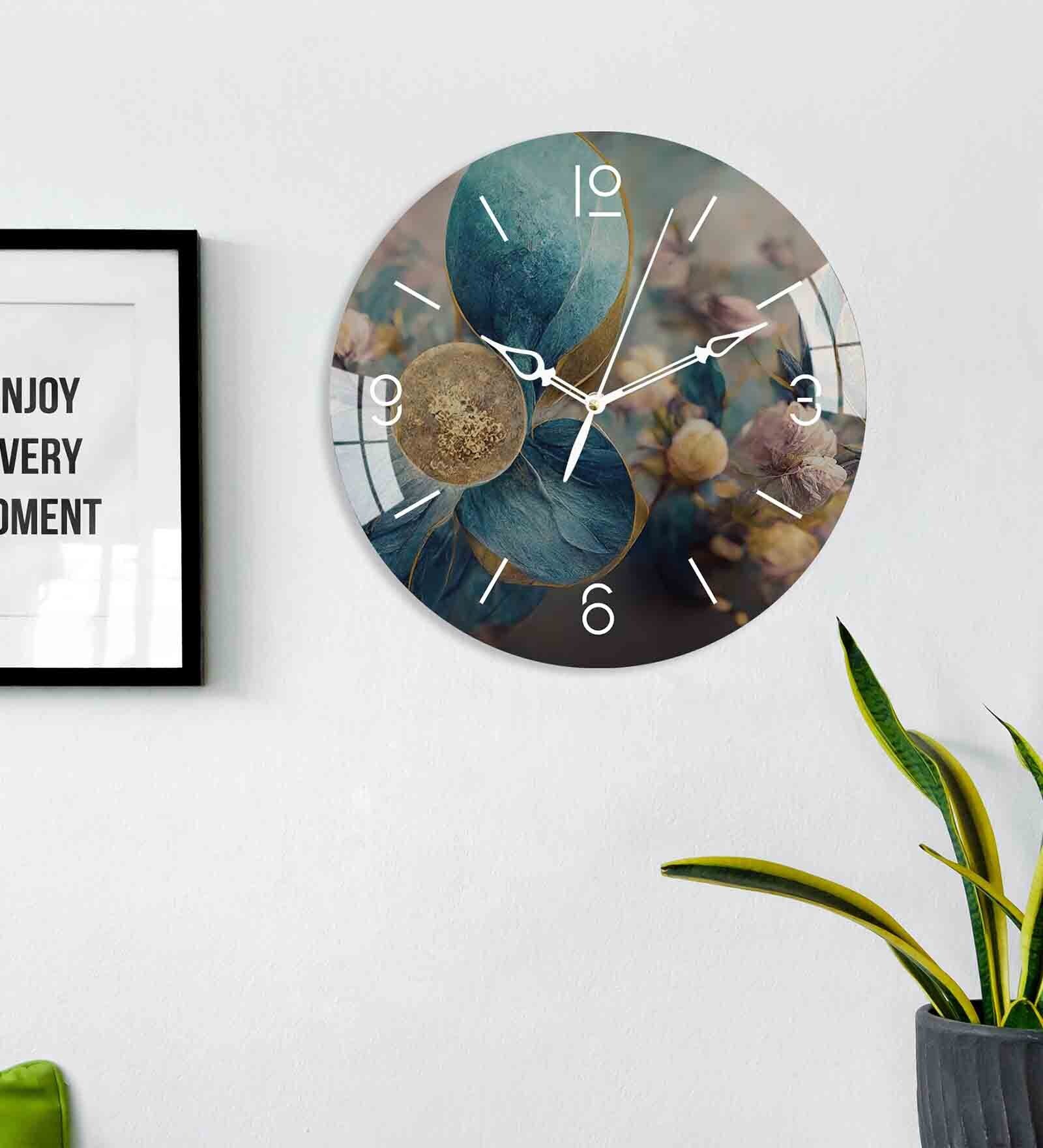 Buy Multicolor Dreamy Night Acrylic Wall Clock by The Next Decor Online ...