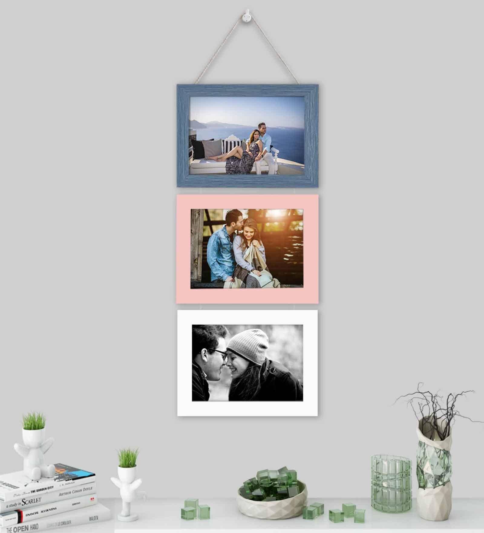 Buy Multicolour Synthetic Wood Wall Hanging Clip Photo Frames Online ...