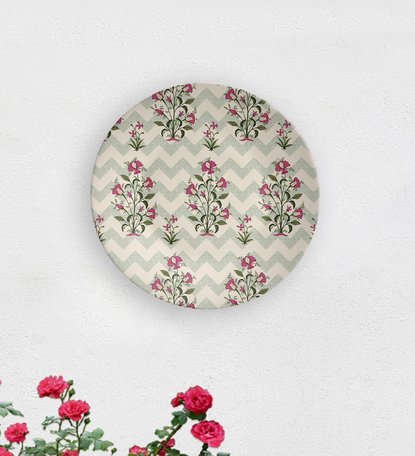 Buy MulticolouredCrossborder Zig Zag Floral Pattern Decorative Ceramic ...