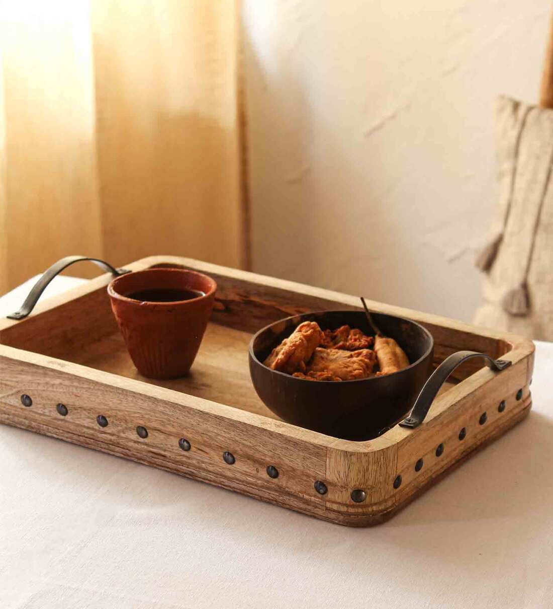 Buy Natural Wood 1 Tray by House This at 20% OFF by House This | Pepperfry