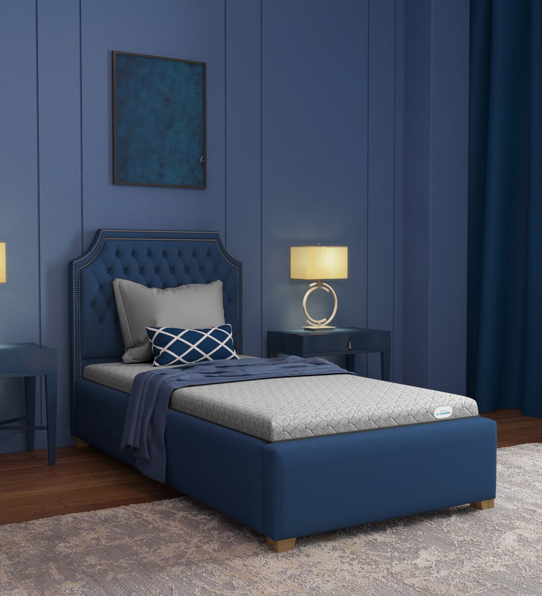 Buy Nor Dual Comfort 5 inch Memory Foam Single Mattress in Grey Colour ...