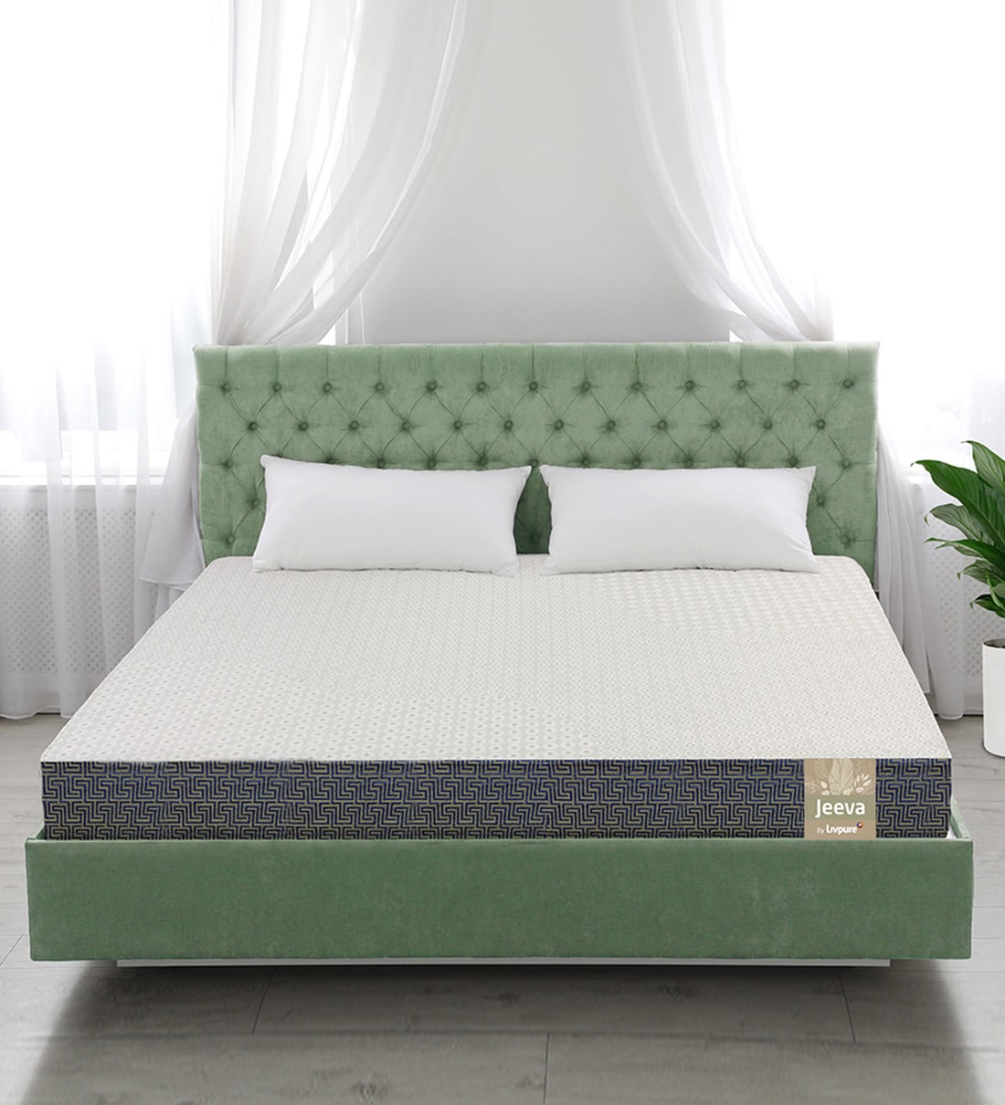 Buy Curvx 6 inch HR Foam Queen Size Mattress Online - Queen Size Foam ...