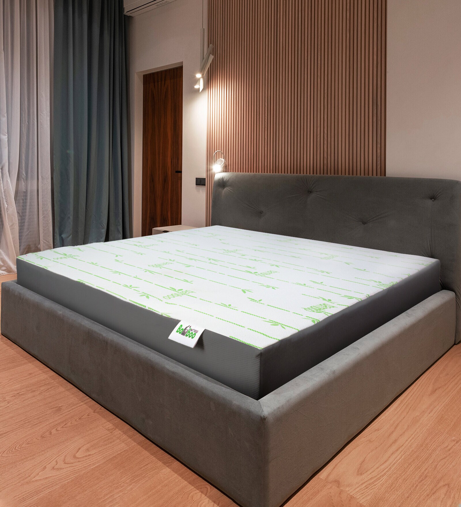 Buy Orthopedic 6 Inch Memory Foam King Size Mattress In White Colour